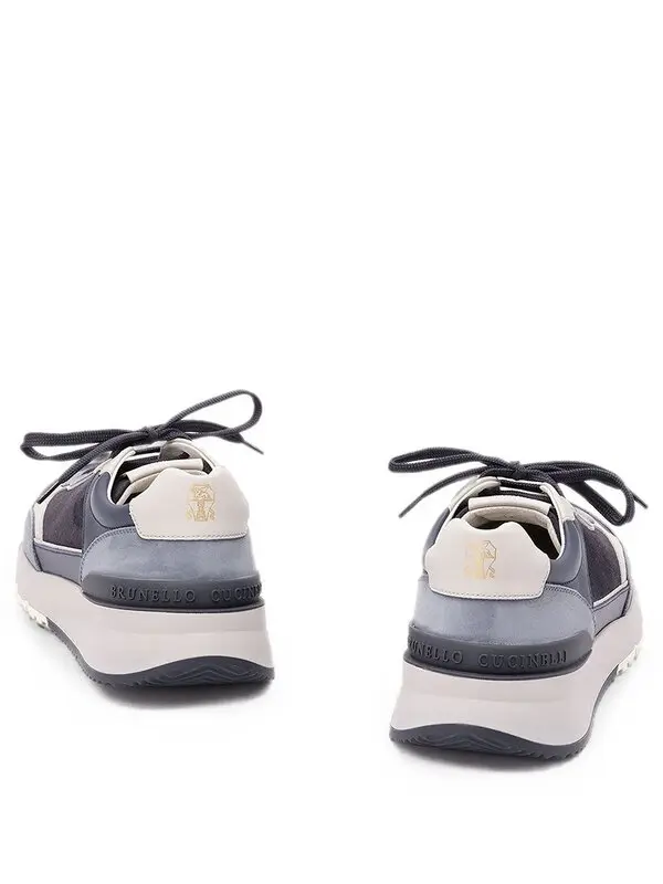 Brunello Cucinelli Runners In Nabuk E Camoscio