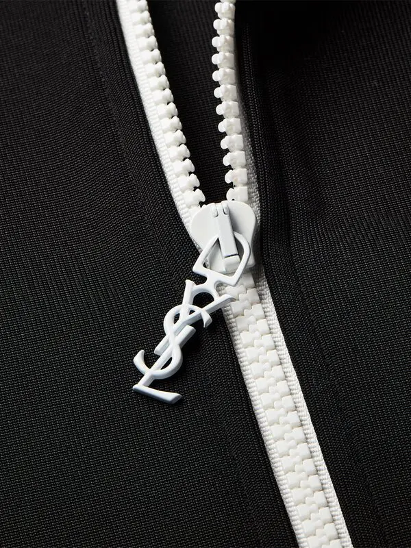 Saint Laurent Cassandre Track Jacket In Jersey