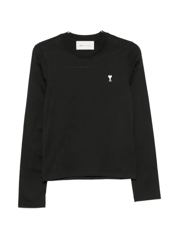 AMI Paris De Coeur Long Sleeve T-shirt - Multicolor