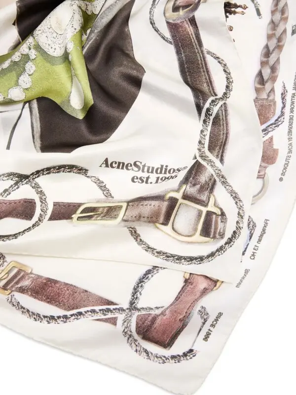 Acne Studios Printed Silk Foulard