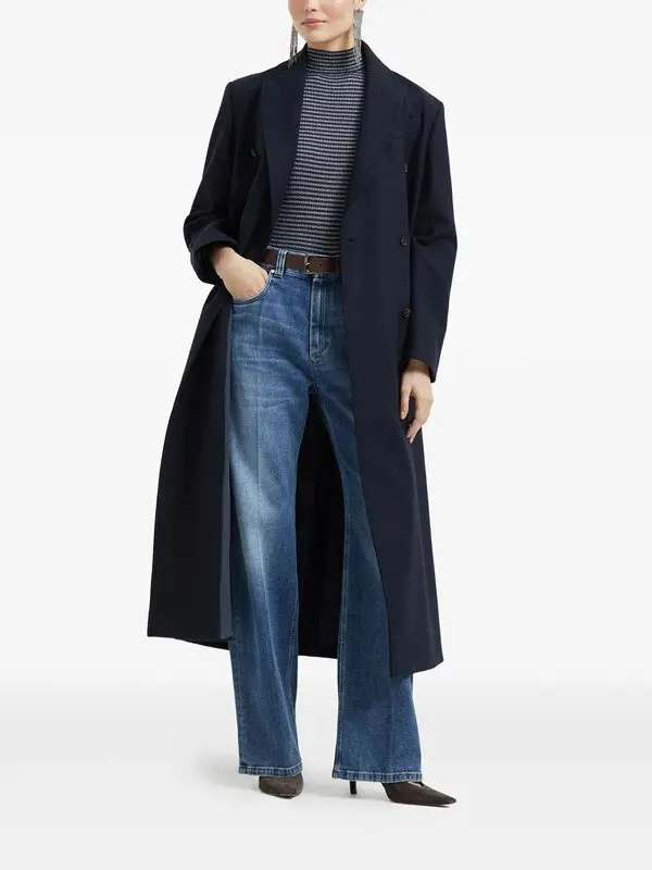 Brunello Cucinelli Loose Fit Embroidered Jeans - Blue