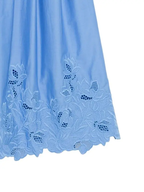 ERMANO SCERVINO Ermanno Scervino Embroidered Cotton Skirt