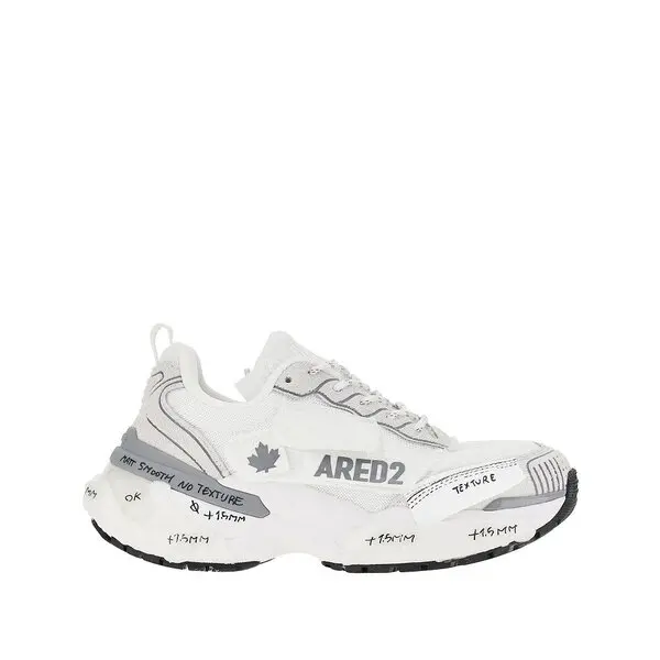 Dsquared2 Suede Leather And Mesh 'faster' Sneakers