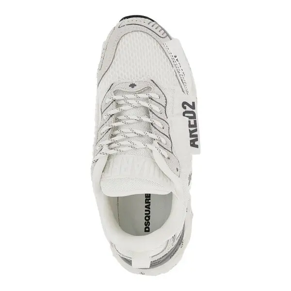 Dsquared2 Suede Leather And Mesh 'faster' Sneakers