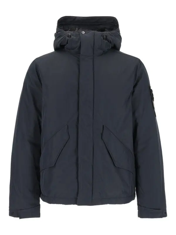 Stone Island Matte Micro Rep Padded Hooded Jacket