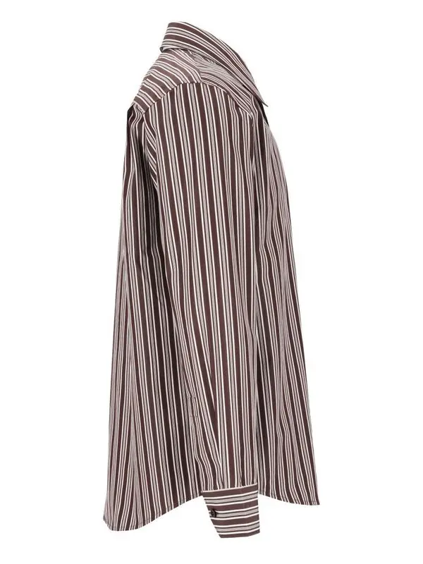 Saint Laurent Striped Cotton Poplin Shirt
