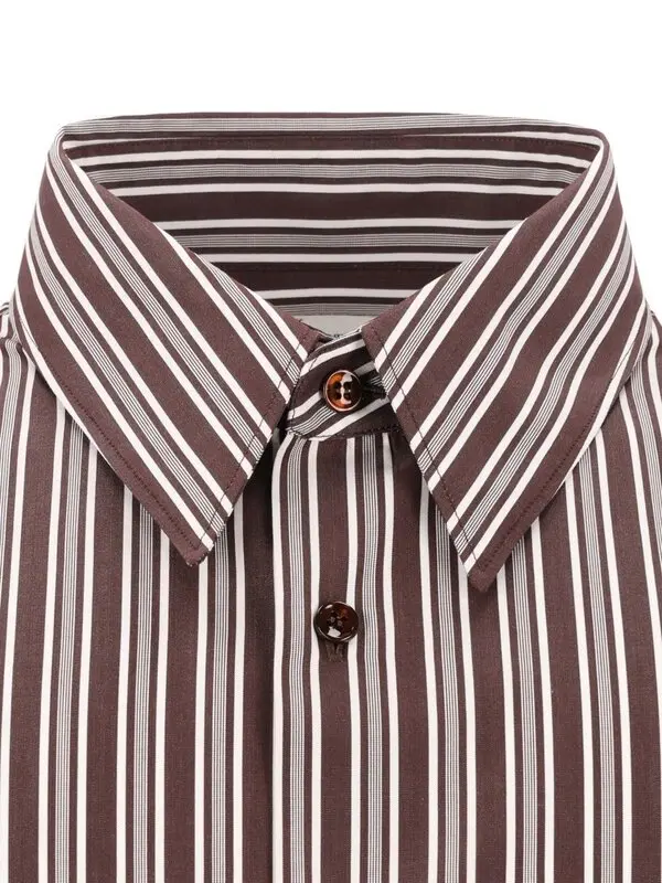 Saint Laurent Striped Cotton Poplin Shirt