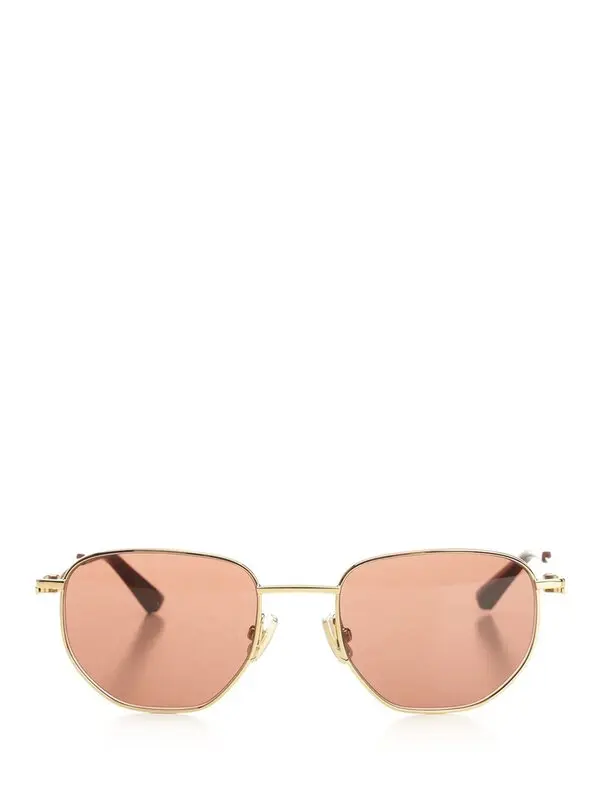Bottega Veneta Split Panthos Sunglasses - Gold