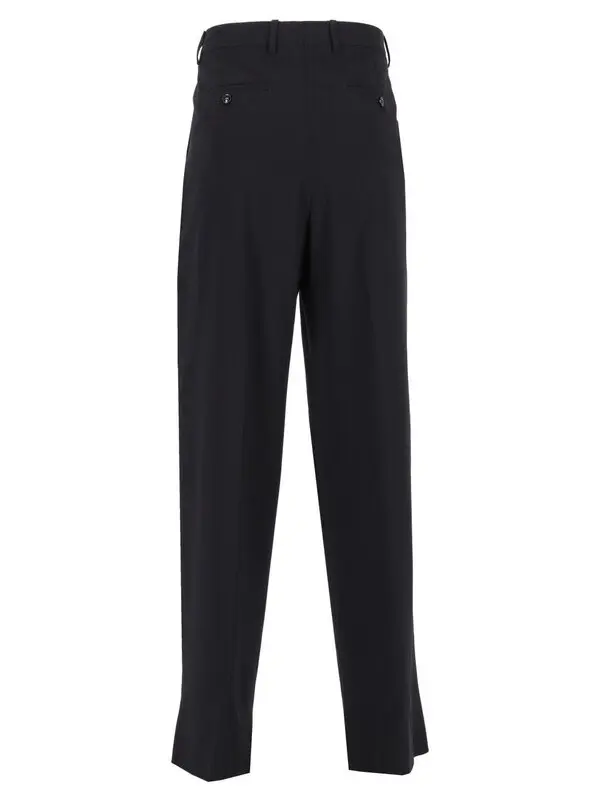 Giorgio Armani Oversized Trousers In Virgin Wool Crepe
