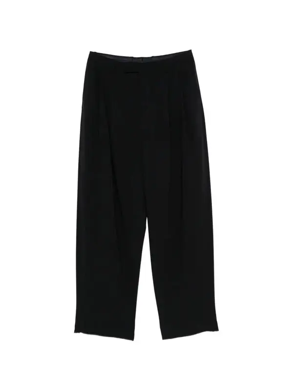 Giorgio Armani Oversized Trousers In Virgin Wool Crepe