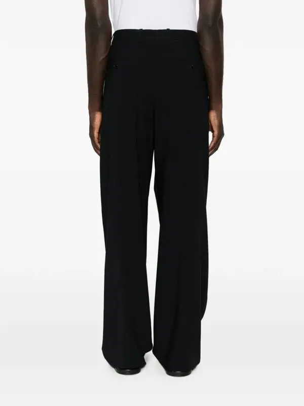 Giorgio Armani Oversized Trousers In Virgin Wool Crepe