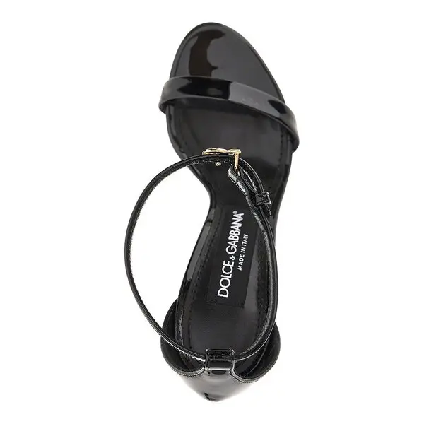 Dolce & Gabbana Patent Leather Stiletto Sandals
