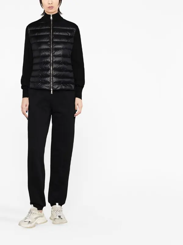 Moncler Wool And Nylon Padded Cardigan