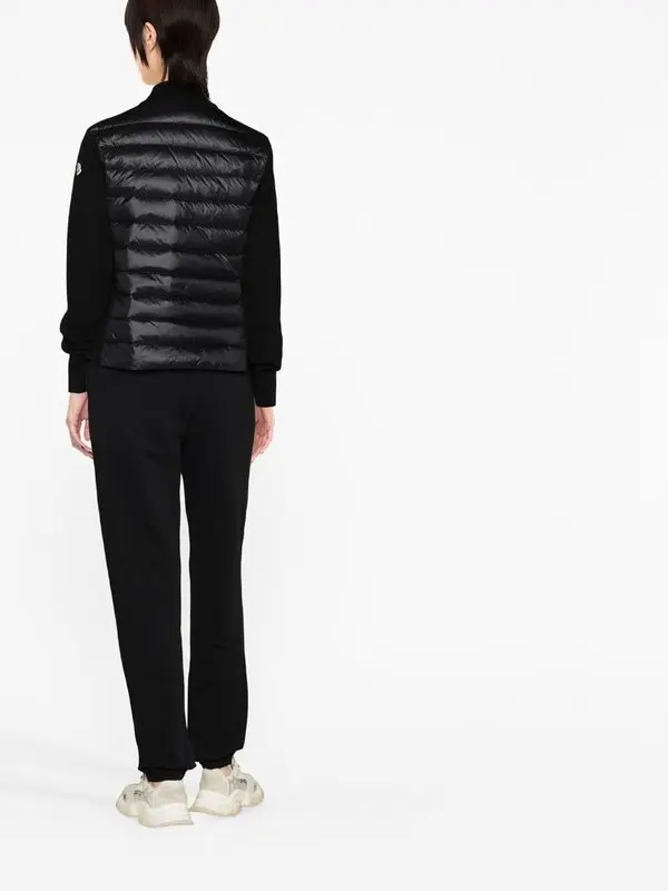 Moncler Wool And Nylon Padded Cardigan