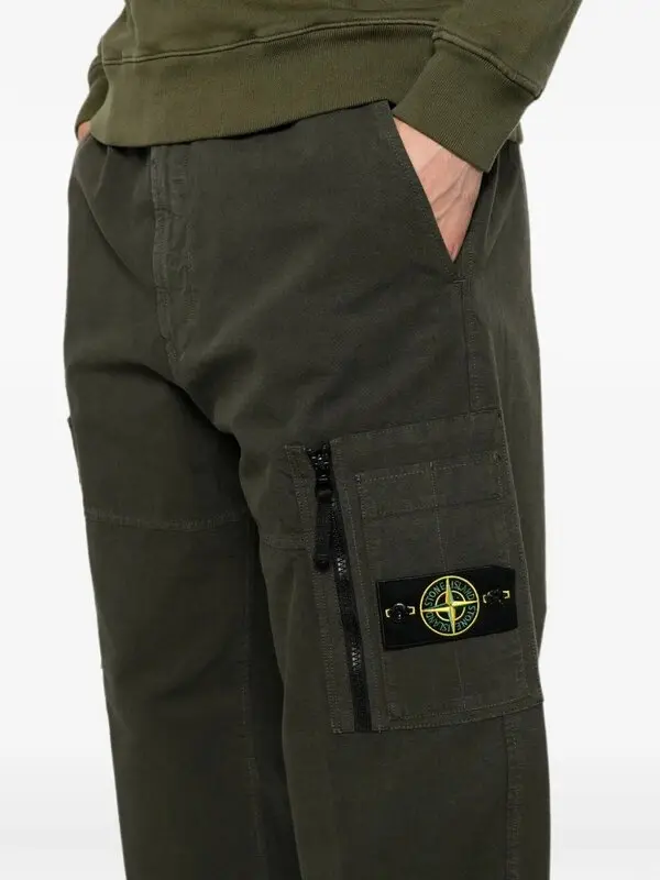 Stone Island Cargo Trousers In Organic Cotton