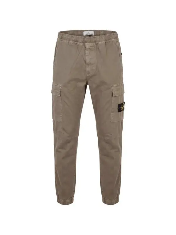 Stone Island Vintage Effect Stretch Cargo Trousers
