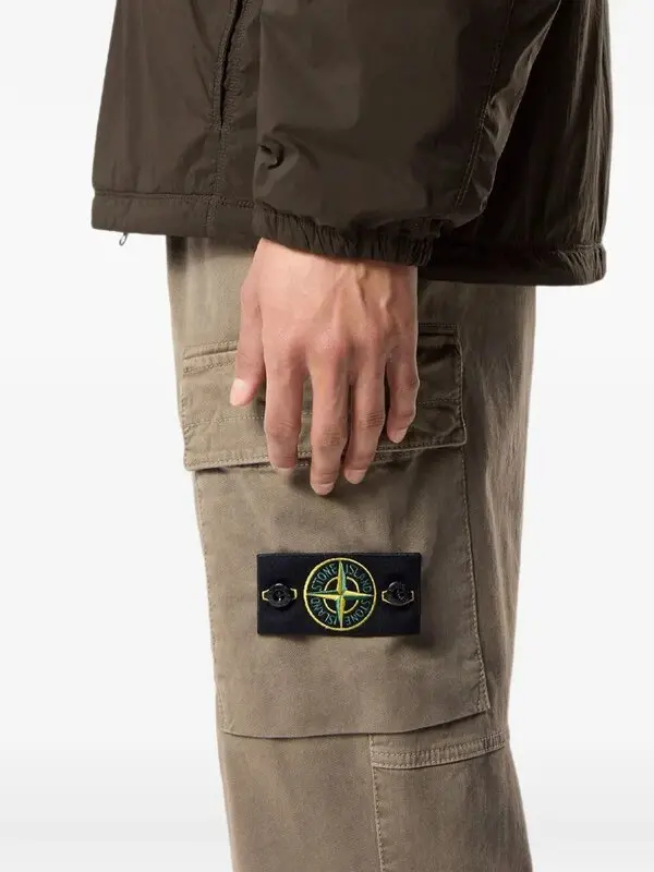 Stone Island Vintage Effect Stretch Cargo Trousers