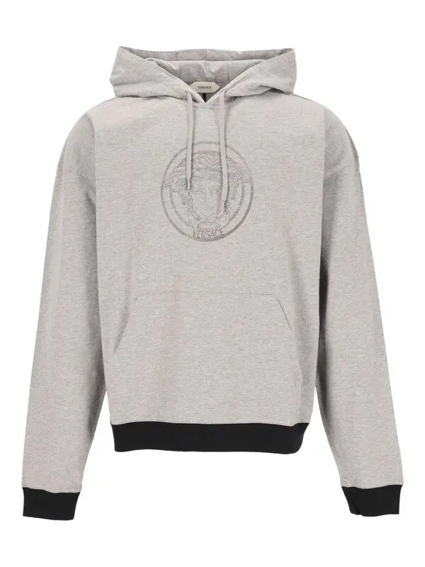 Versace Cotton Jersey Sweatshirt With Print