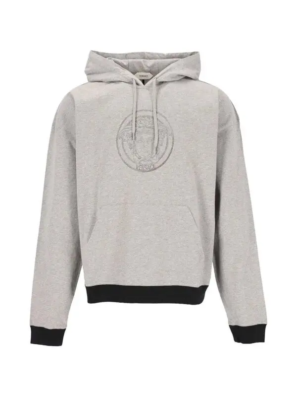 Versace Cotton Jersey Sweatshirt With Print
