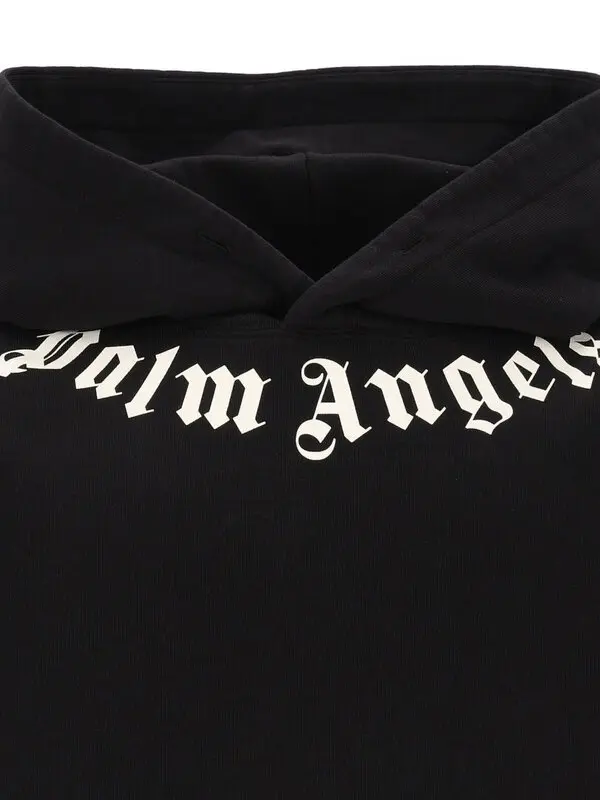 Palm Angels Neck Logo Hoodie