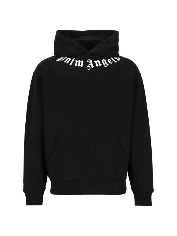 Palm Angels Neck Logo Hoodie