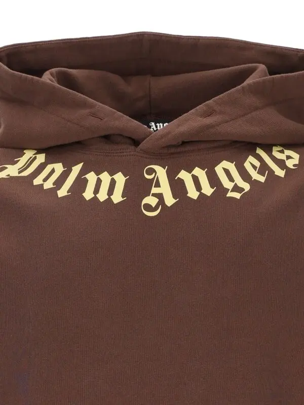 Palm Angels Neck Logo Hoodie