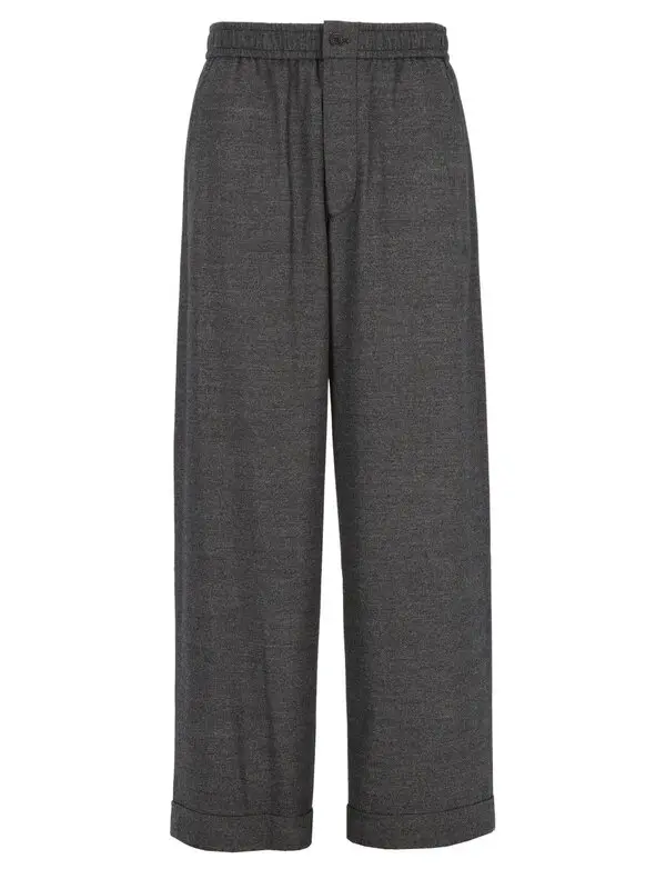 Giorgio Armani Oversized Virgin Wool And Cashmere Trousers