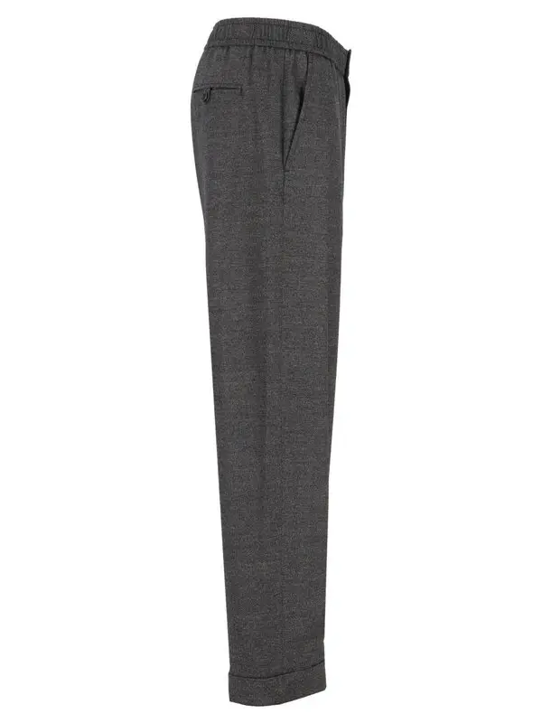Giorgio Armani Oversized Virgin Wool And Cashmere Trousers