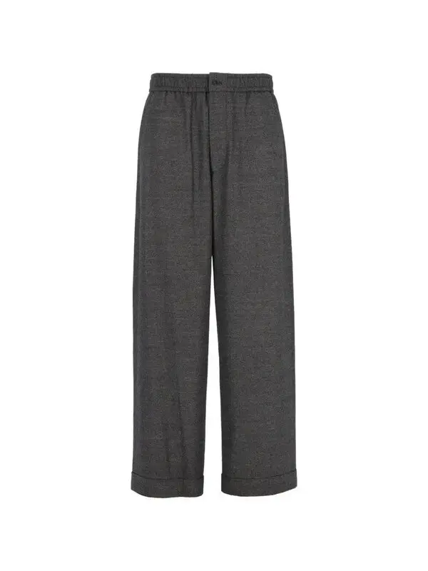 Giorgio Armani Oversized Virgin Wool And Cashmere Trousers
