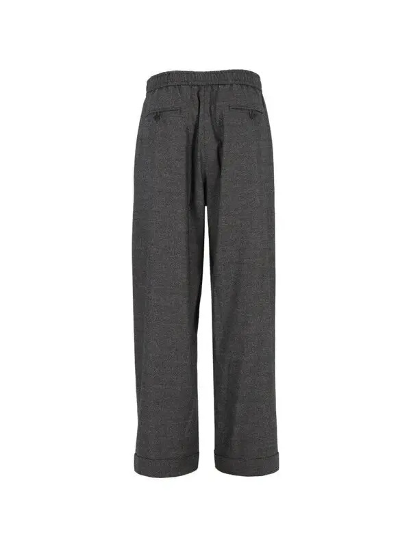 Giorgio Armani Oversized Virgin Wool And Cashmere Trousers