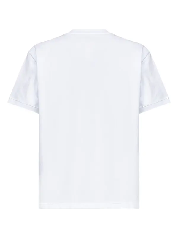 Gucci White Stretch Cotton Piqué Embroidered T-shirt