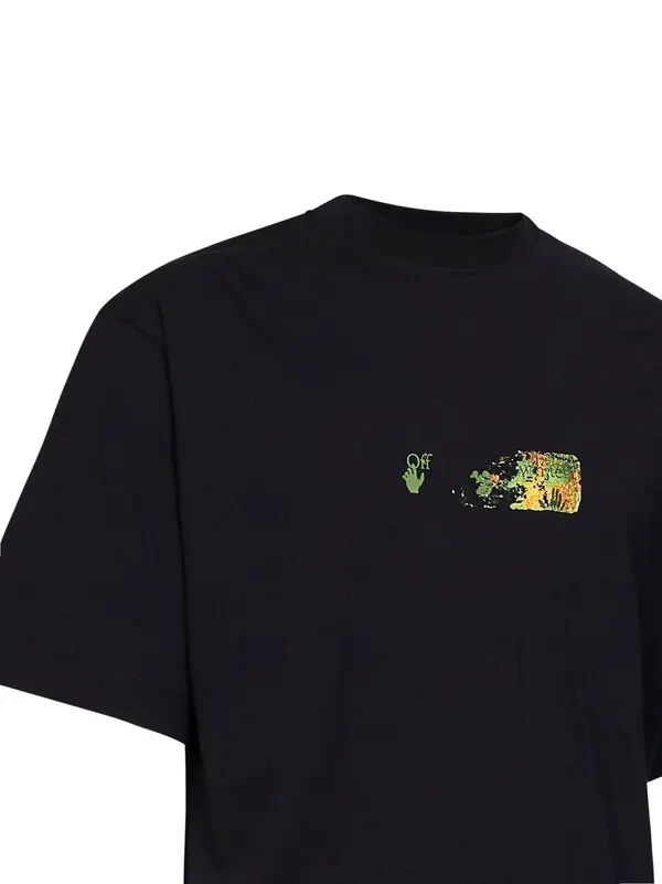 Off-White Black Cotton Jersey Spices Arrow Skate T-shirt