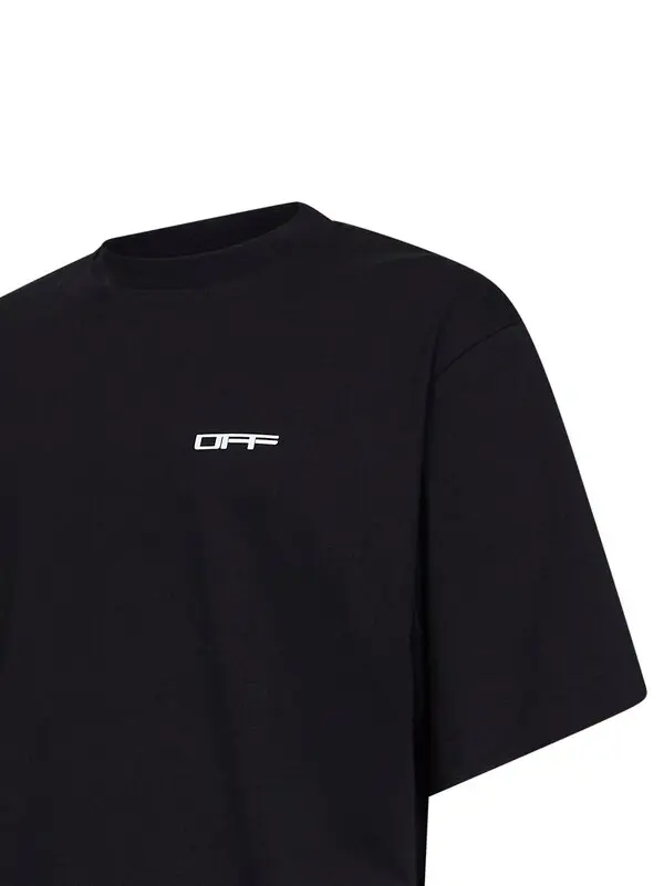 Off-White Black Jersey Archigeography Arrow Skate T-shirt - Multicolor