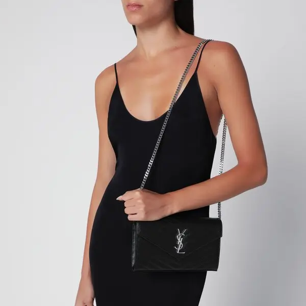 Saint Laurent Clutch With Chain Cassandre