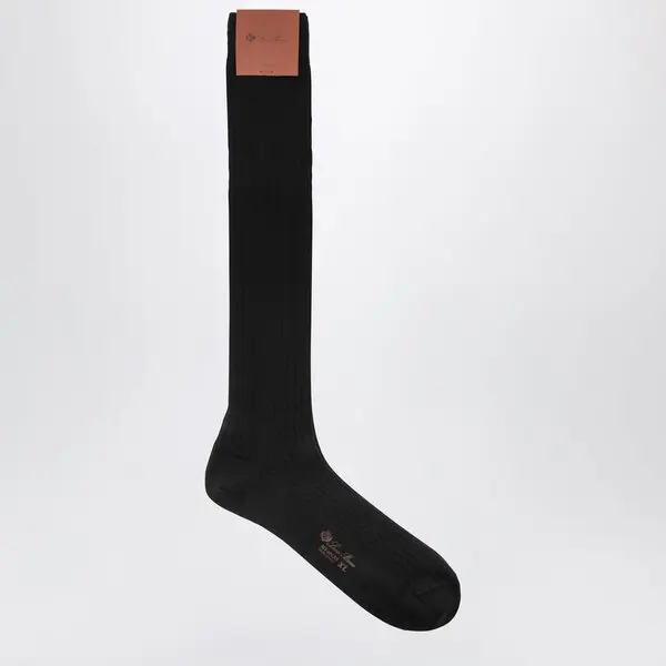 Loro Piana Sottile Ribbed Cashmere Blend Socks