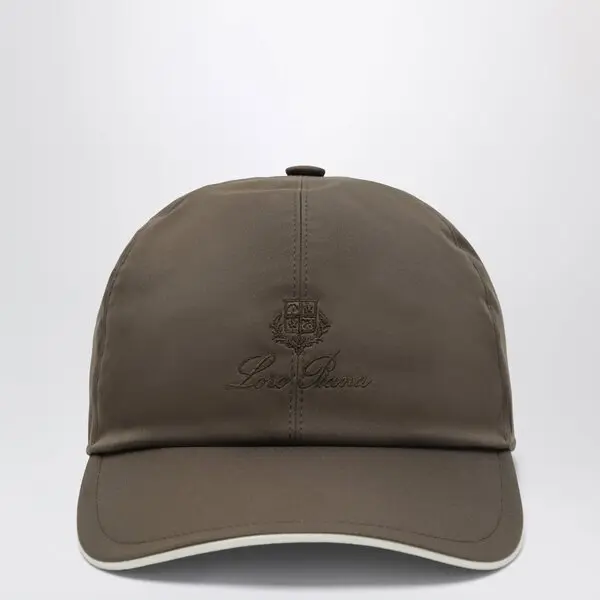 Loro Piana Baseball Cap Sequoia Ivory In Polyamide - Brown