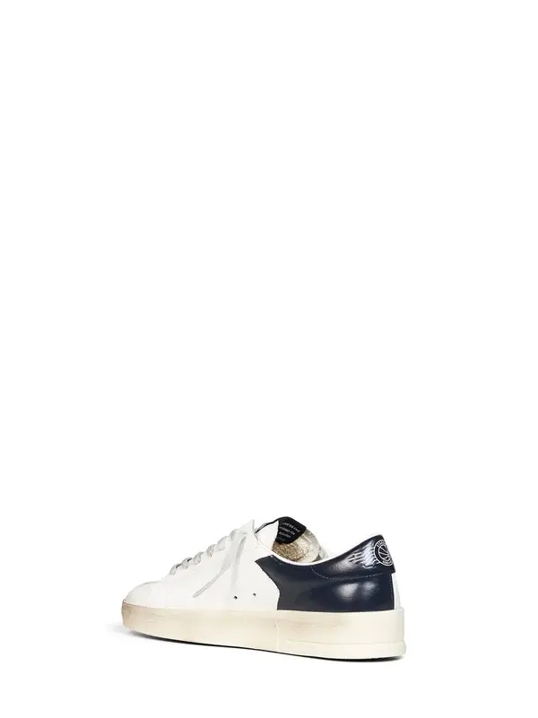 GOLDEN GOOSE White Leather Stardan Sneakers
