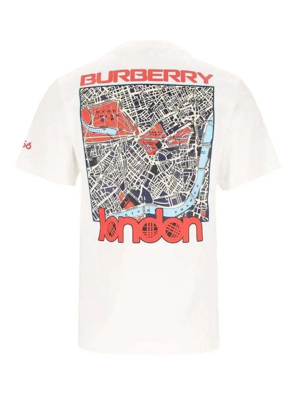 Burberry London Map Cotton T-shirt