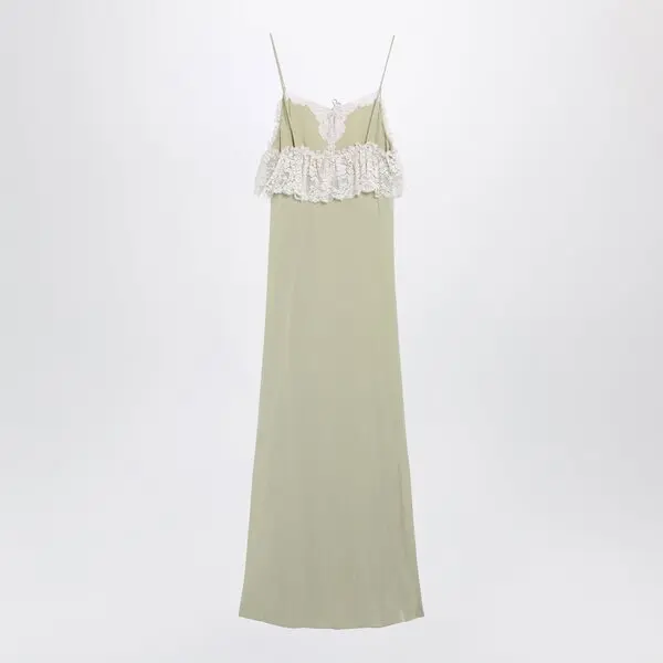 Chloé Long Dusty Silk Slip Dress
