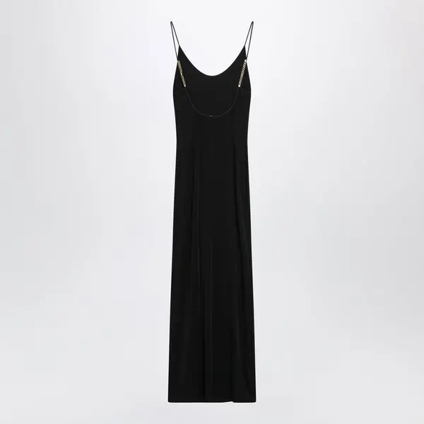 Saint Laurent Backless Viscose Maxi Dress