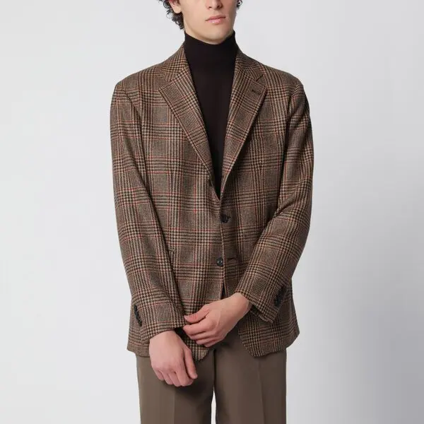 Tagliatore Single-breasted Jacket With A Prince Of Wales Check Pattern