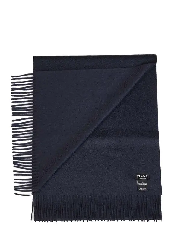 Zegna Navy Blue Oasi Cashmere Scarf
