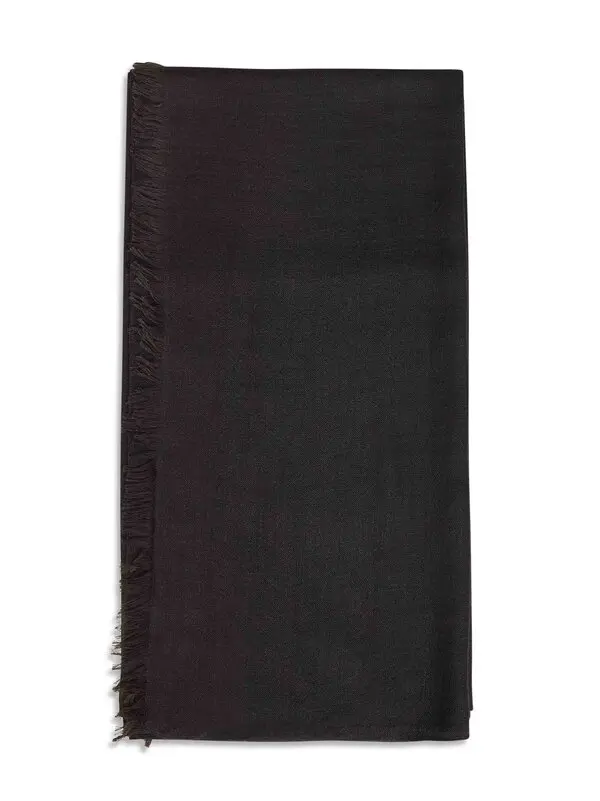 Brunello Cucinelli Coffee Cashmere And Silk Scarf