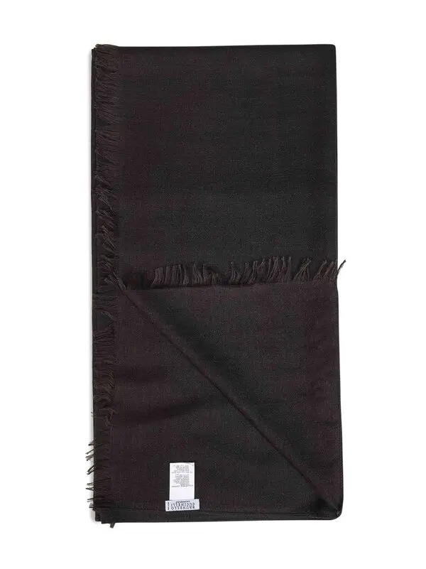 Brunello Cucinelli Coffee Cashmere And Silk Scarf