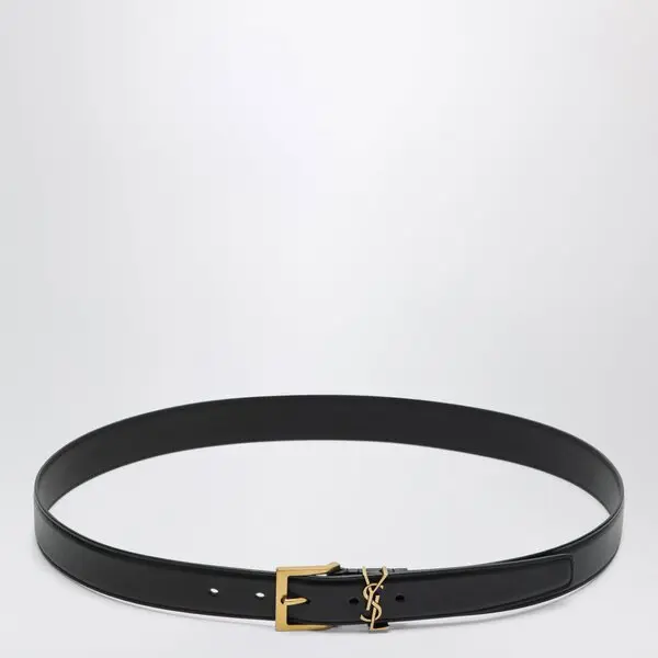 Saint Laurent Cassandre Vadim Smooth Leather Belt
