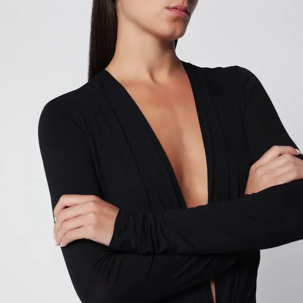 Andamane Deep Neckline Stretch Jersey Bodysuit