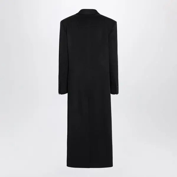 Tagliatore Double-breasted Anthracite Grey Wool Coat
