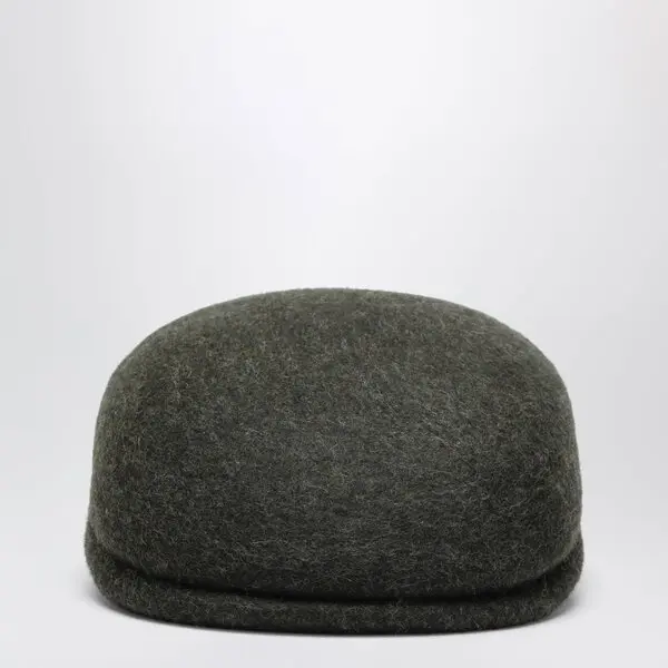 Loro Piana Wool Felt Flat Cap - Green