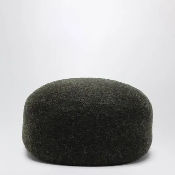 Loro Piana Wool Felt Flat Cap - Green