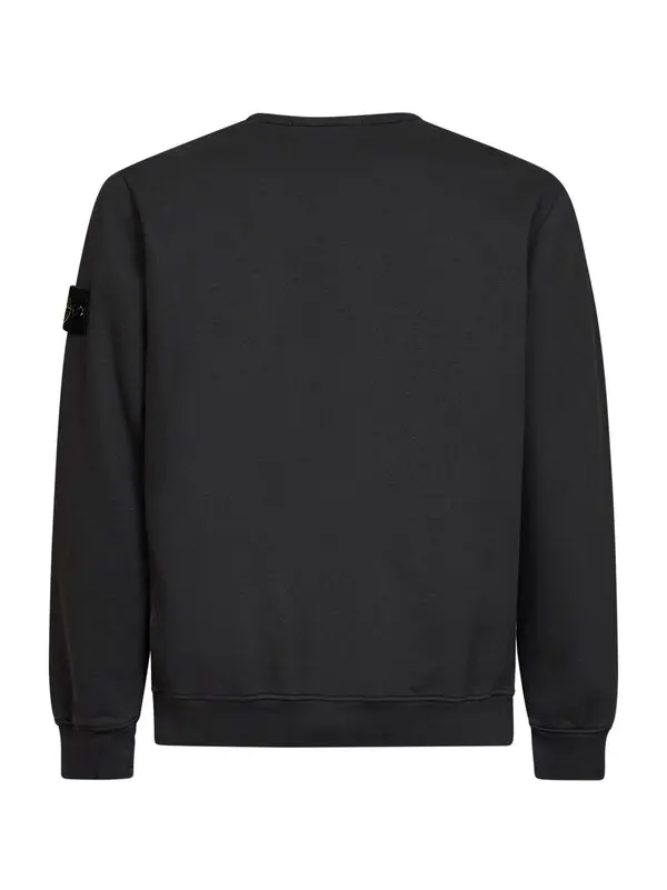 Stone Island Lead Grey Organic Stretch Cotton Crewneck Sweatshirt - Multicolor
